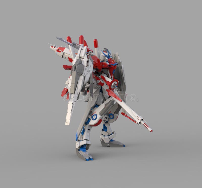 3d rendering of mecha editorial photography. Illustration of fiction ...