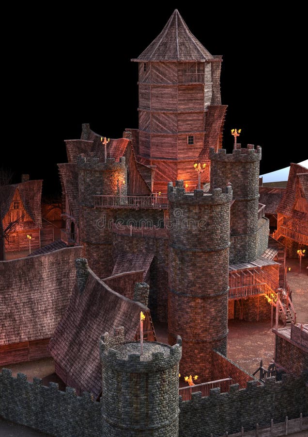 Medieval Village Fire Stock Illustrations – 188 Medieval Village Fire ...