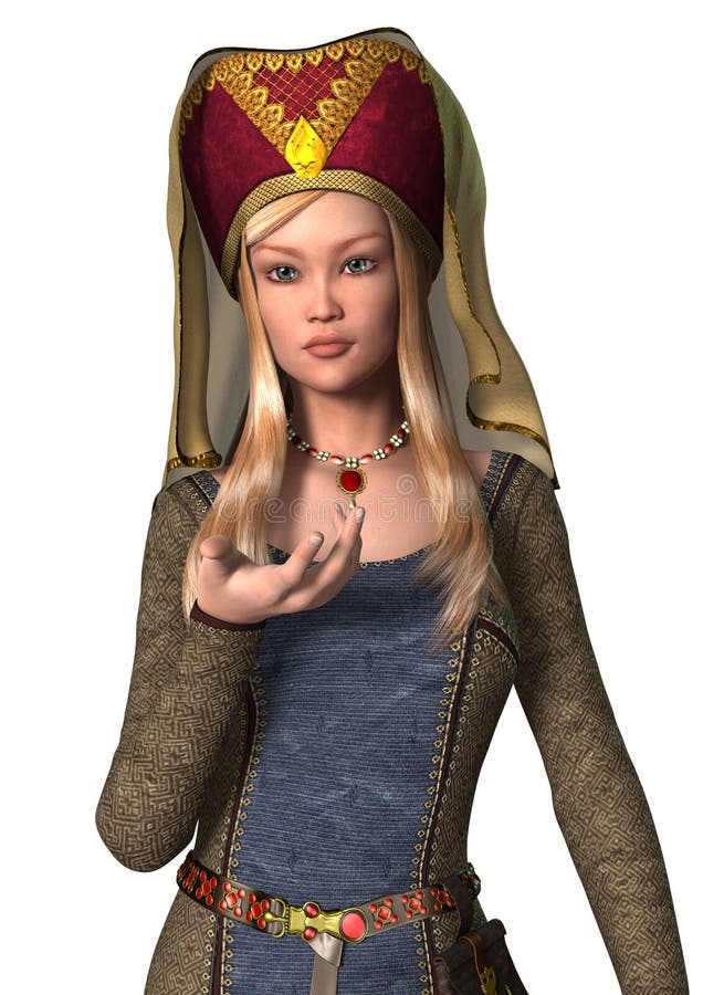 Medieval Lady Stock Illustrations – 10,318 Medieval Lady Stock ...