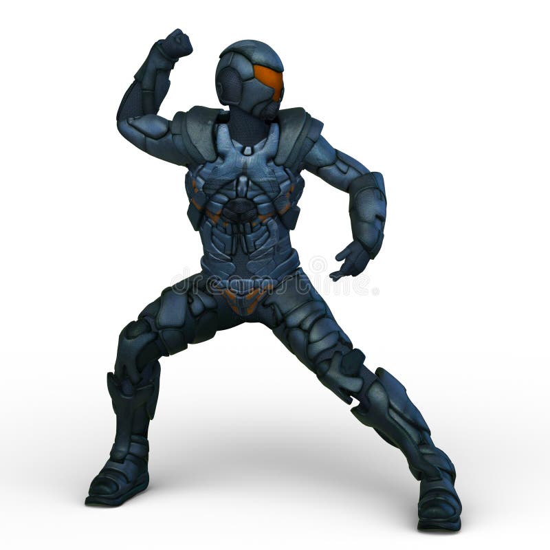 3D Rendering of Men Wearing Costumes Stock Illustration - Illustration ...