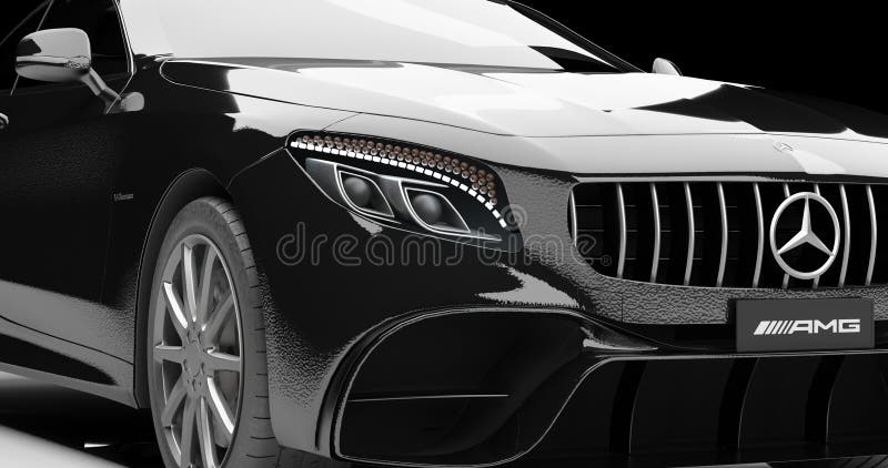 The Backside of Mercedes Benz S63 Editorial Stock Image - Illustration ...