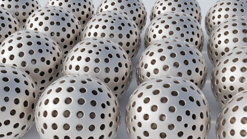 A 3d Rendering of Mesoporous Ceramic Silica Nanoparticles Stock ...