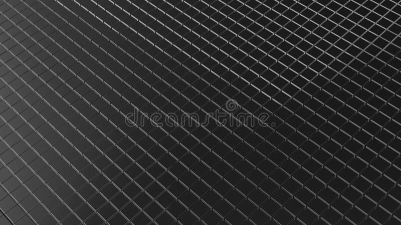 3d Rendering of Metal Cubes Geometric Background Stock Illustration ...