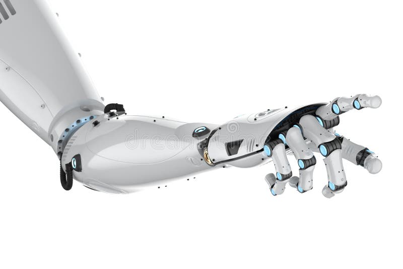 Cyborg arm isolated stock illustration. Illustration of isolated ...