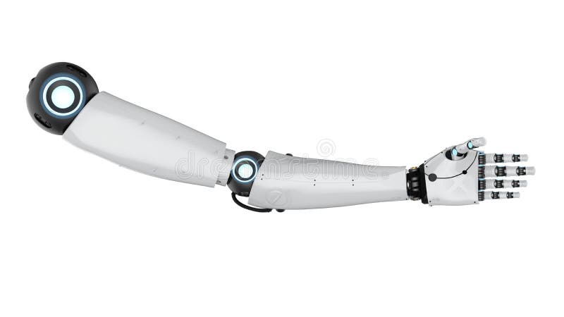 Cyborg arm isolated stock illustration. Illustration of tech - 108454617