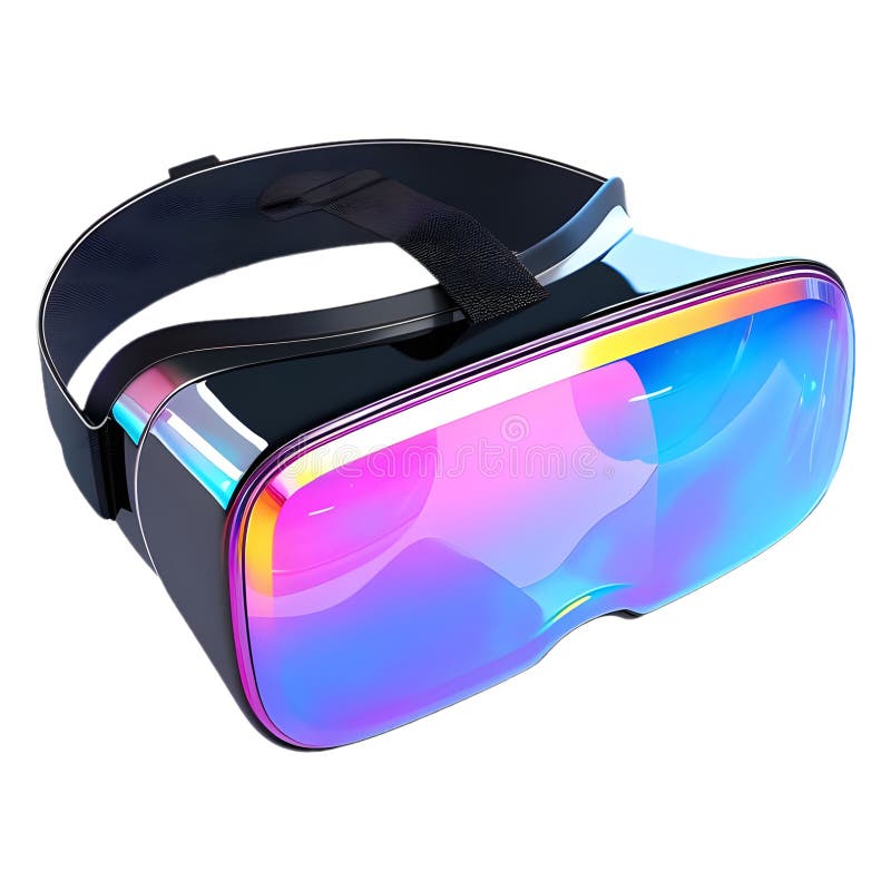 3D Rendering of a Metaverse VR Glasses on Transparent Background - Ai ...
