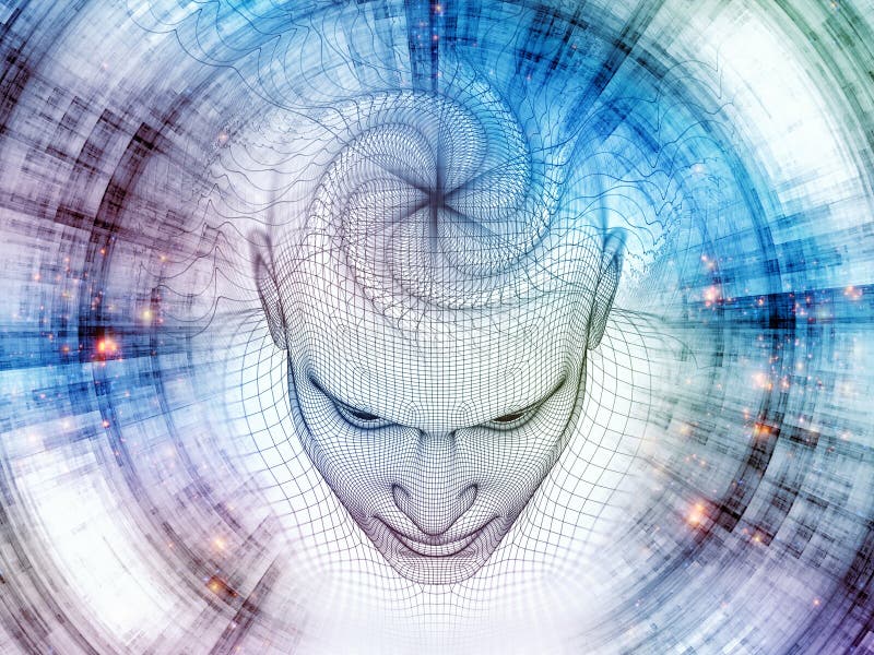Our Digital Mind stock illustration. Illustration of futuristic - 107250775
