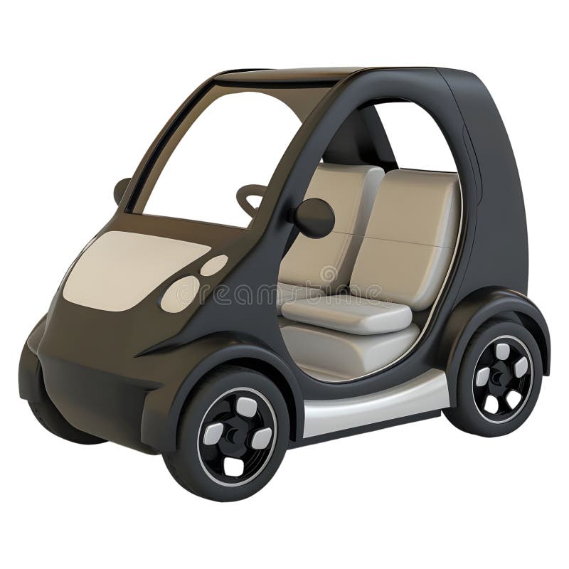 3D Rendering of a Mini Open Car on Transparent Background - Ai ...