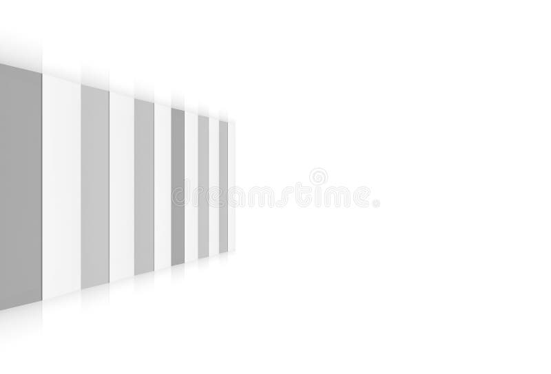 3d Rendering. Minimal Simple White Hallway Background. Stock ...