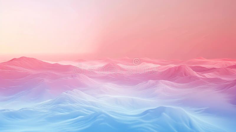 3D Rendering of Minimalist Abstract Gradient Background with Foggy Wind ...