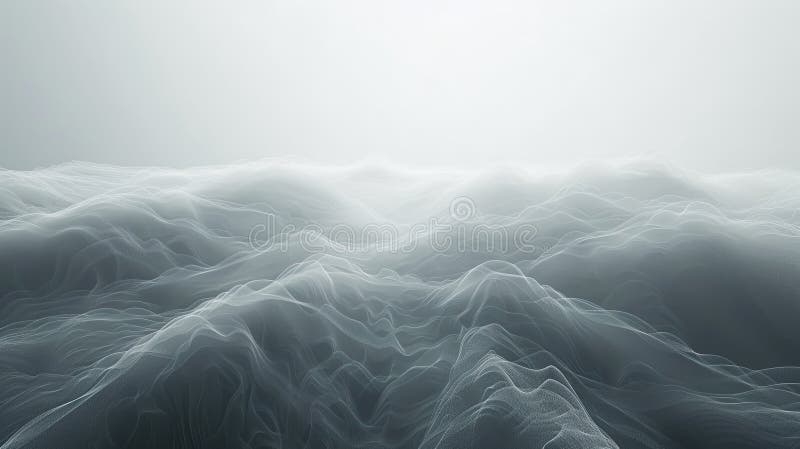 3D Rendering of Minimalist Abstract Grey Background with Foggy Wind AI ...