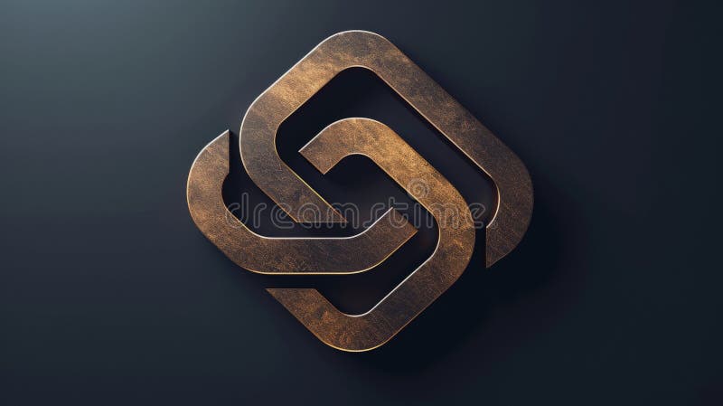 Contemporary Bronze Logo stock illustration. Illustration of symbol ...
