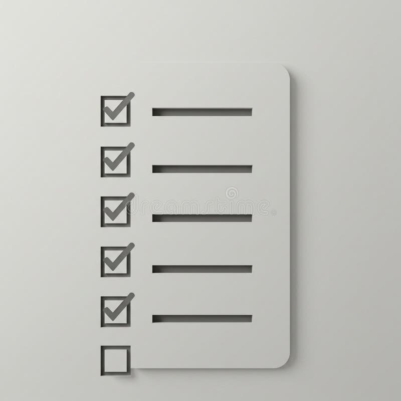 Checklist Empty Checkboxes Stock Illustrations – 168 Checklist Empty ...