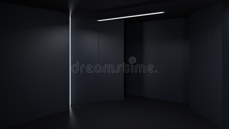 3D Rendering, Minimalist and Modern Design Studio Room Space Background ...