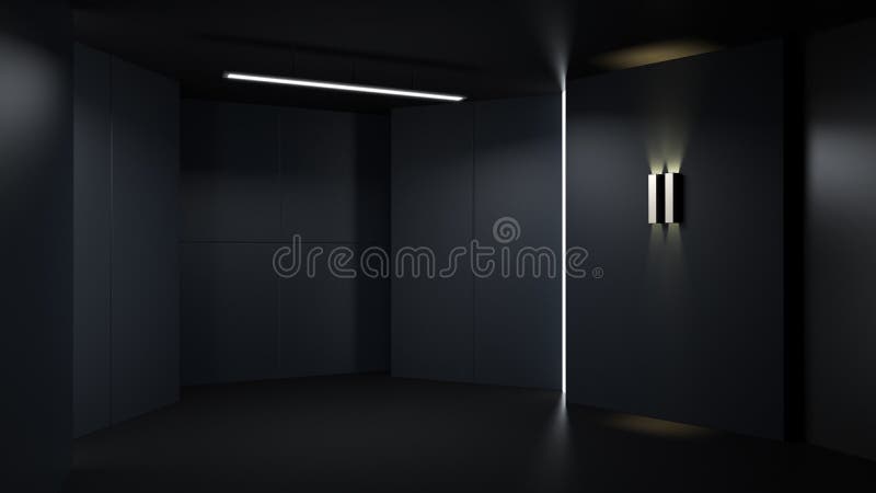 3D Rendering Minimalist and Modern Design Studio Room Space Background ...