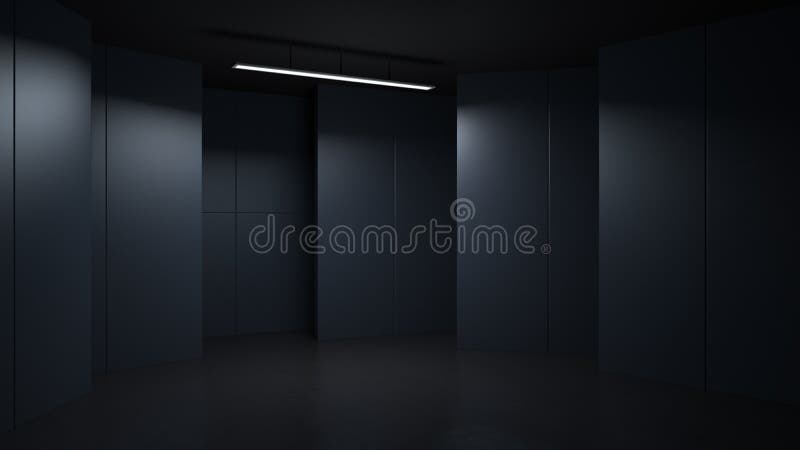 3D Rendering Minimalist and Modern Design Studio Room Space Background ...
