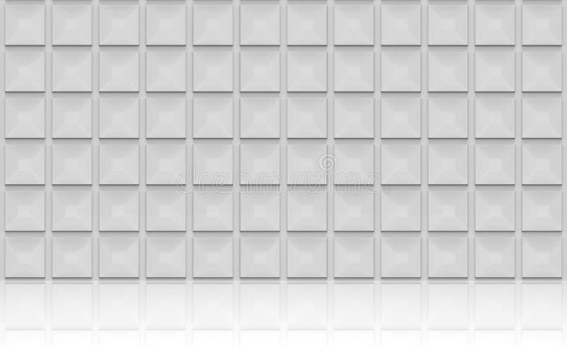 3d Rendering. Minimalist Modern Square Grid Pattern Ceramic Tiles Wall ...