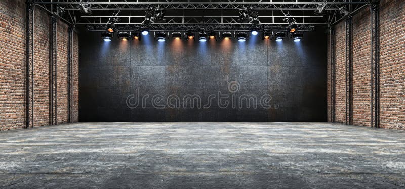 In this 3D Rendering, a Misty, Empty Corridor or Room, Which Could Be a ...