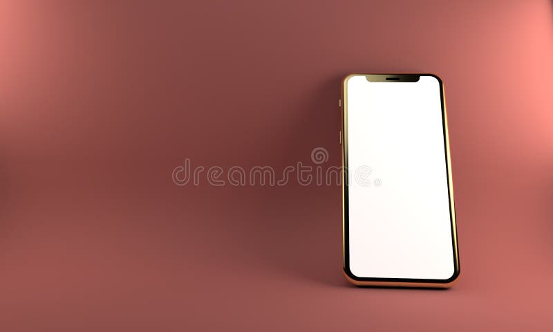 3d Rendering Mobile Phone Mockup for Advertising . 3d Illustration ...
