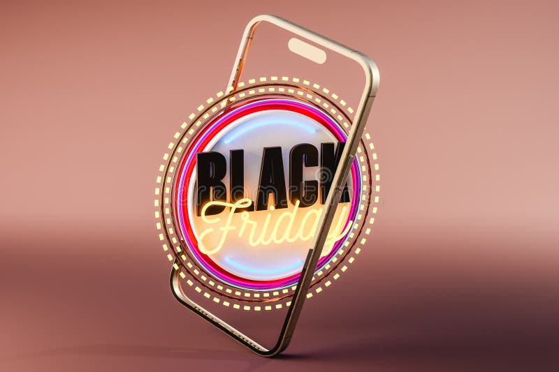 3d Rendering of Mockup Smartphone with Bright Logo in Studio Stock ...