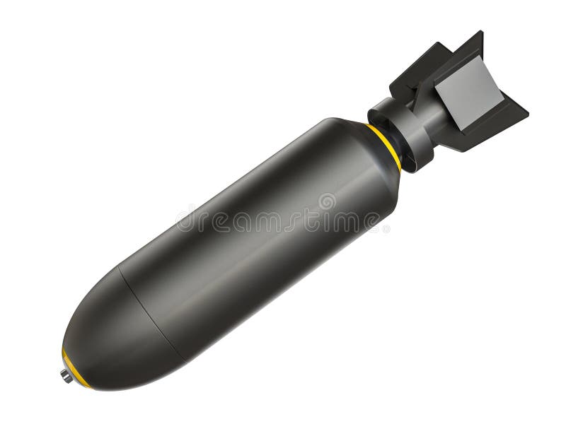 3d Rendering of a Modern Bomb Stock Illustration - Illustration of ...