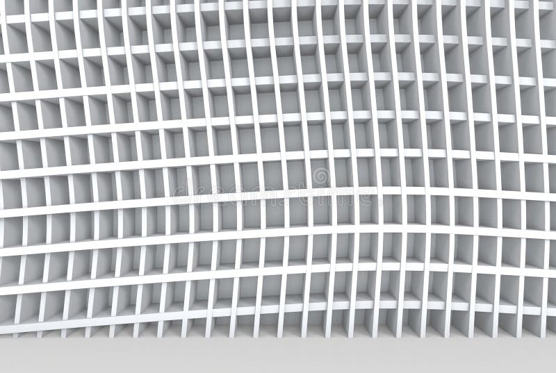 3d Rendering. Modern Curve Square Pattern Wall Background Stock ...