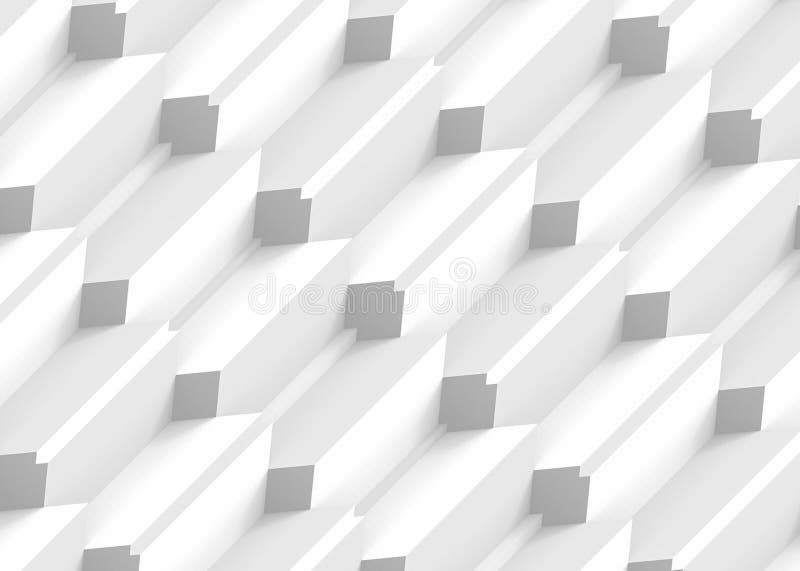 3d Rendering. Modern Diagonal Square Box Grid Stack Pattern Wall Design ...