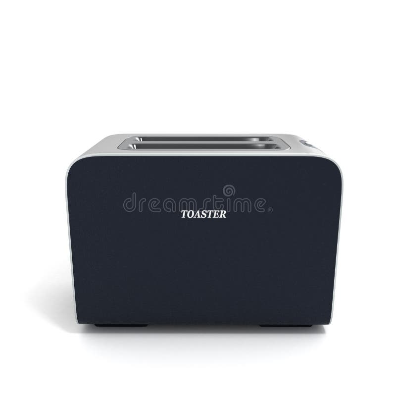 3d Rendering of Modern Empty Toaster on White Background Stock ...