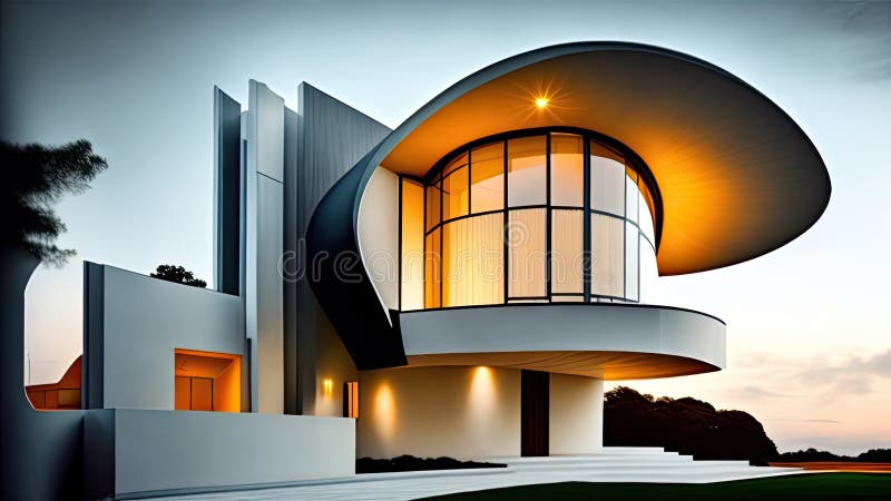 3d Rendering of Modern House with Garage for Sale or Rent Stock ...