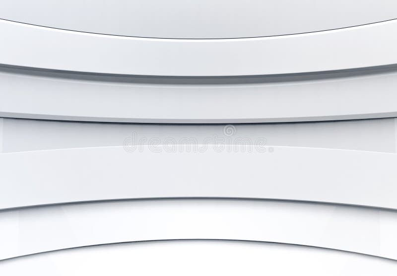 3d Rendering. Modern Light Curve Panel Wall Design Background. Stock ...