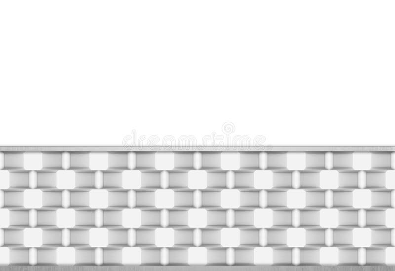 3d Rendering. Modern Luxurious Square Gray Brick Square Pattern on ...