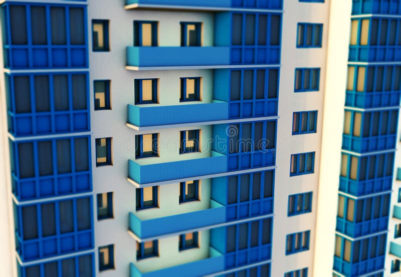 3d Rendering of Modern Multi-storey Residential Building Stock ...