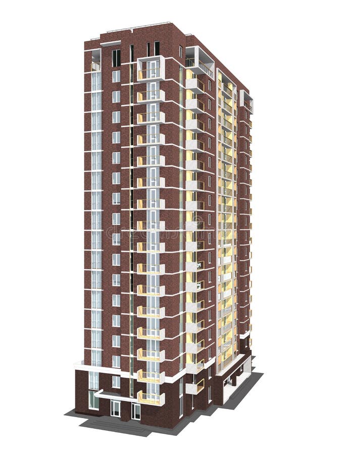 3d Rendering of Modern Multi-storey Residential Building Stock ...