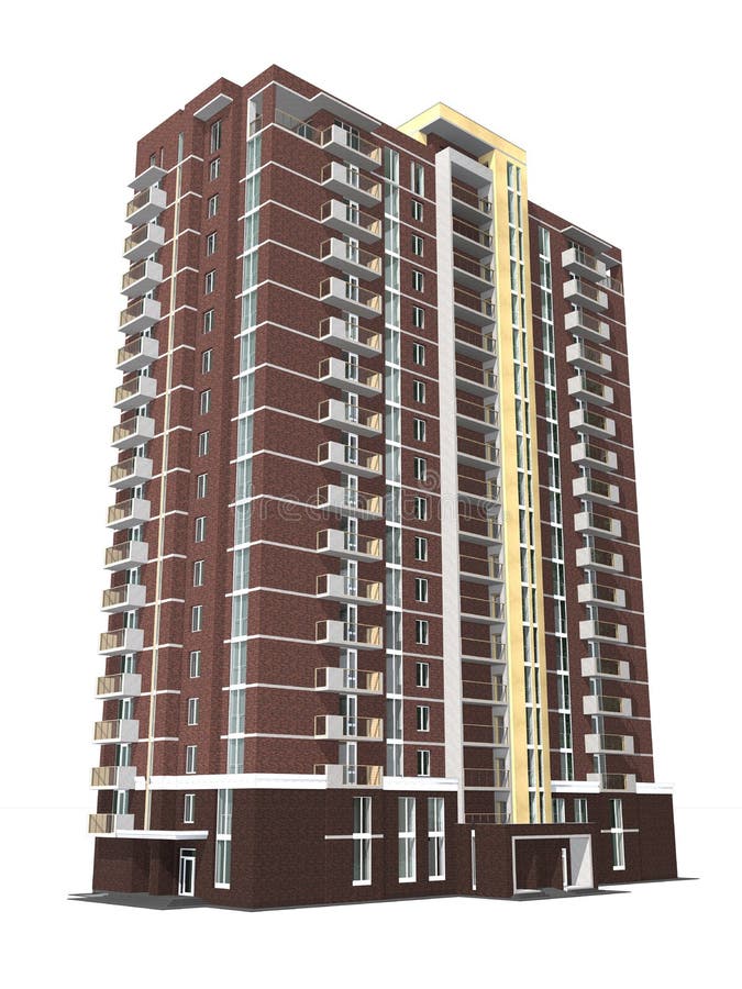 3d Rendering of Modern Multi-storey Residential Building Stock ...