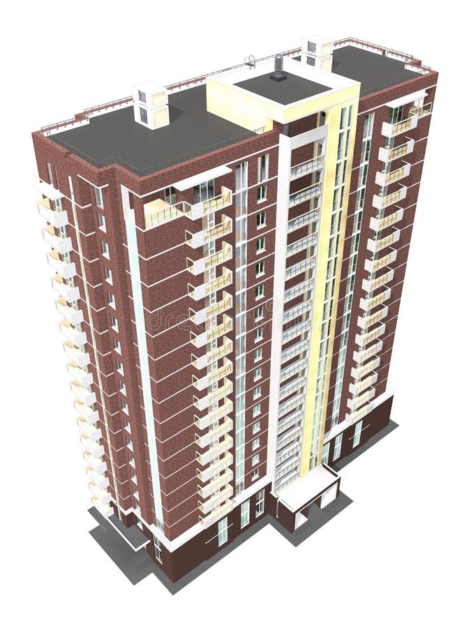 3d Rendering of Modern Multi-storey Residential Building Stock ...
