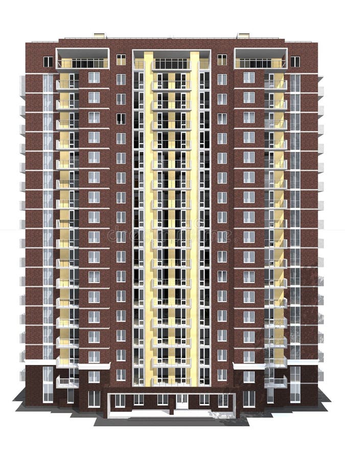 3d Rendering of Modern Multi-storey Residential Building Stock ...