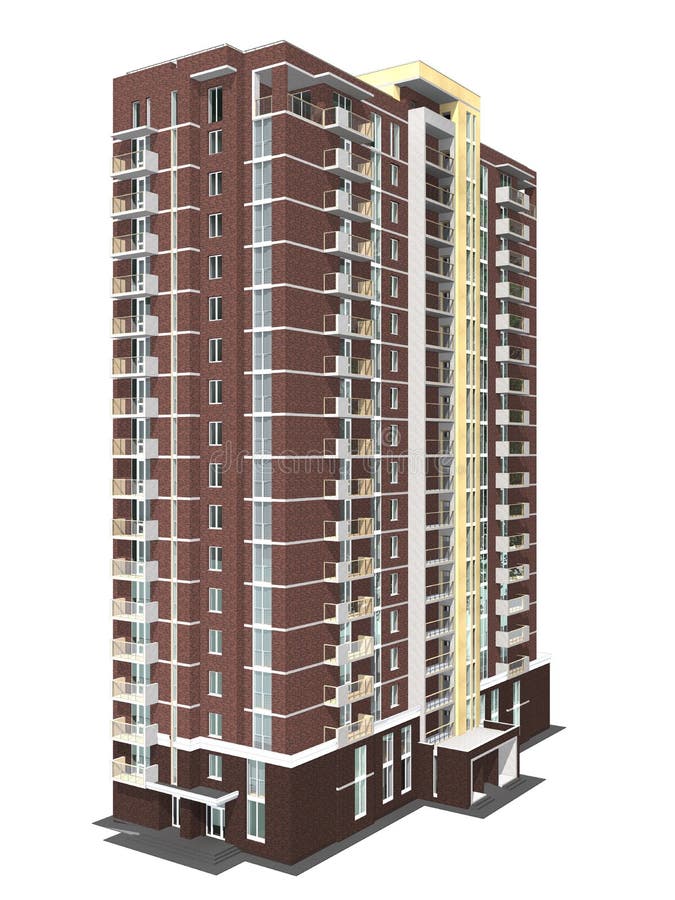 3d Rendering of Modern Multi-storey Residential Building Stock ...