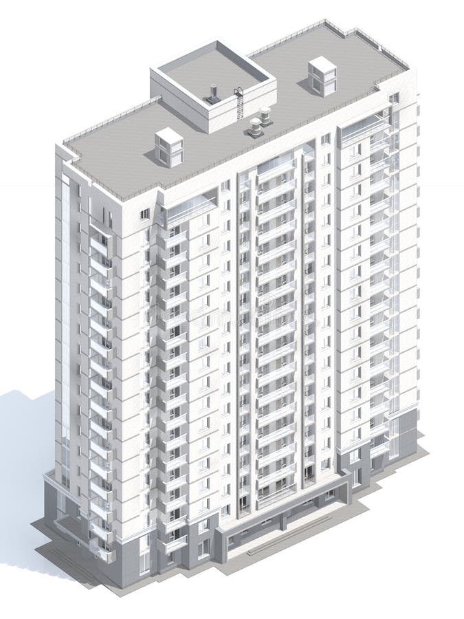 3d Rendering of Modern Multi-storey Residential Building Stock ...