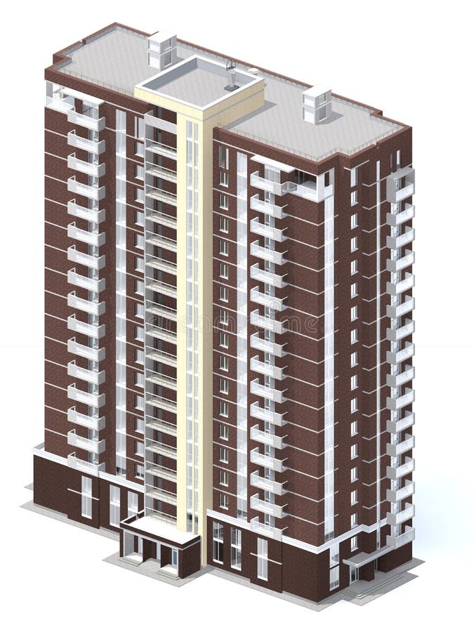 3d Rendering of Modern Multi-storey Residential Building Stock ...