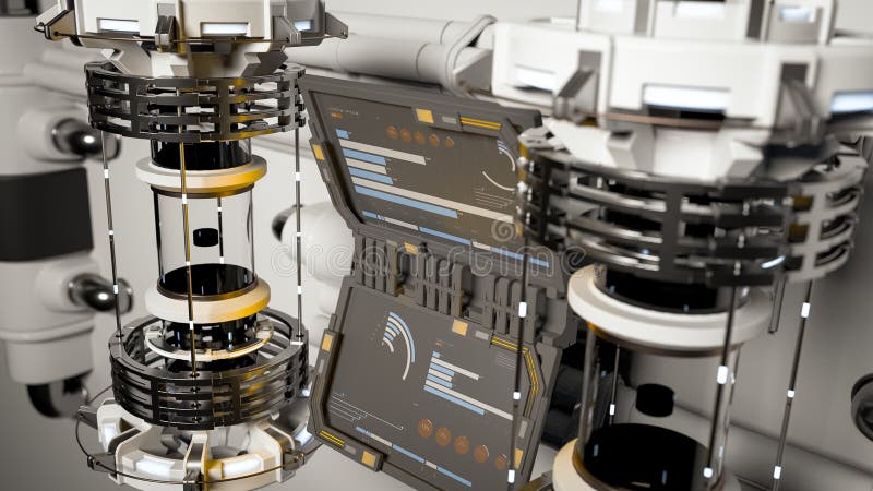 3D Rendering of a Modern Sci-fi Engineering Facility - Futuristic ...