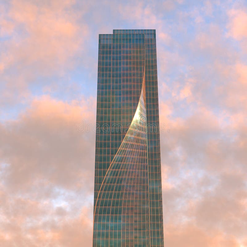 3D Rendering of the Modern Skyscraper Stock Illustration - Illustration ...