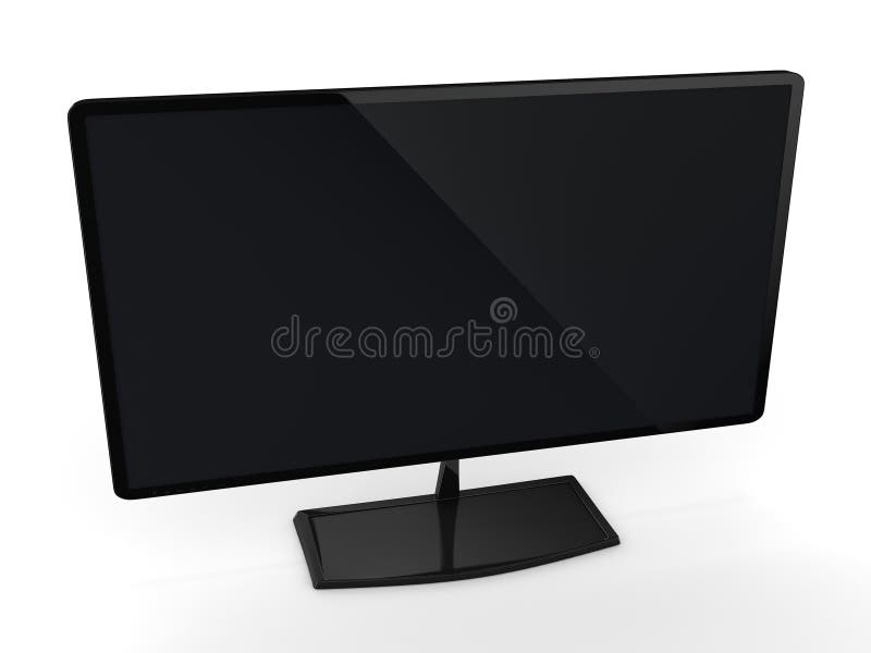 3D rendering modern TV stock illustration. Illustration of definition ...