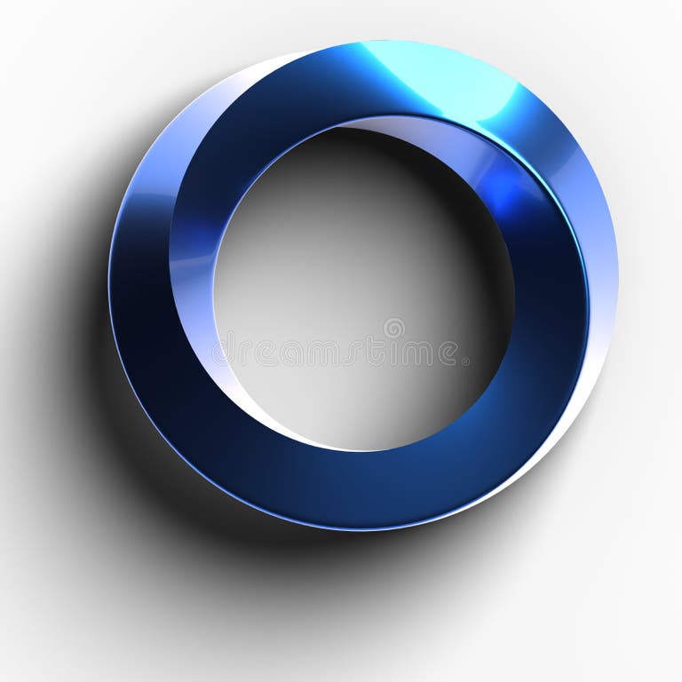 3D Rendering of a Moebius Ring Stock Illustration - Illustration of ...