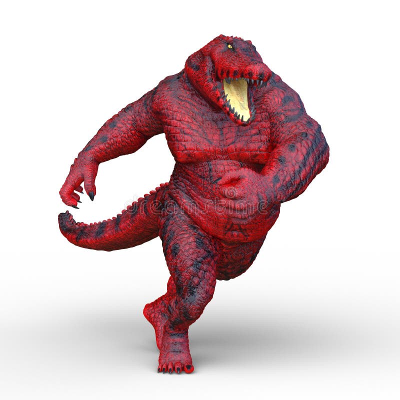 3D Rendering of a Monster Alligator Stock Illustration - Illustration ...