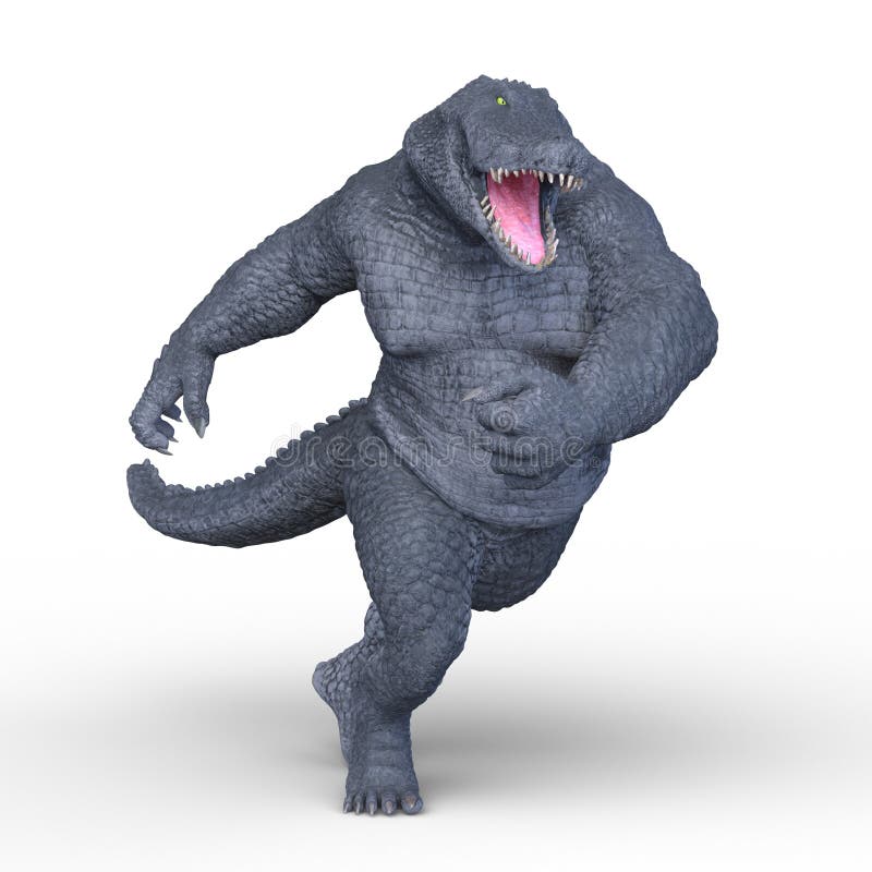 3D Rendering of a Monster Alligator Stock Illustration - Illustration ...