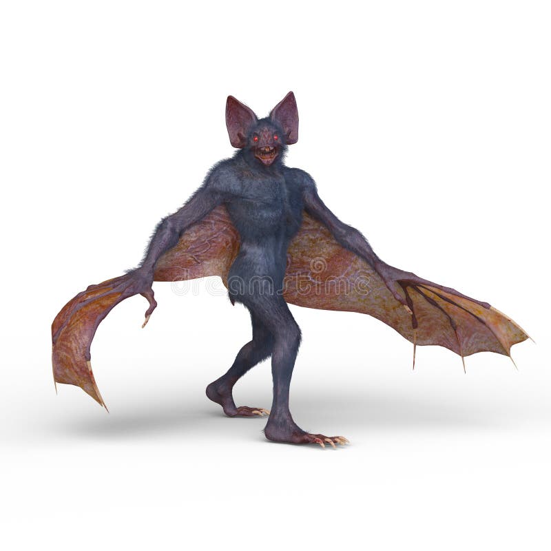 3D Rendering of a Monster Bat Stock Illustration - Illustration of game ...