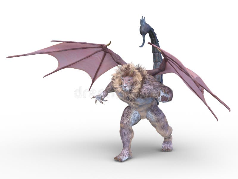 3D Rendering of a Monster Lion Stock Illustration - Illustration of ...