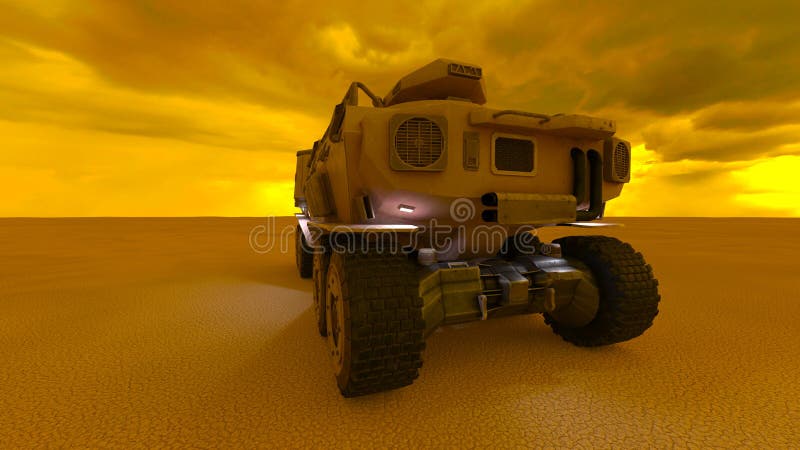 3D Rendering of Monster Truck Stock Illustration - Illustration of ...