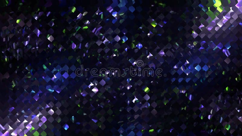 3D Rendering of a Mosaic of Complex Geometric Shapes. Color Palette of ...