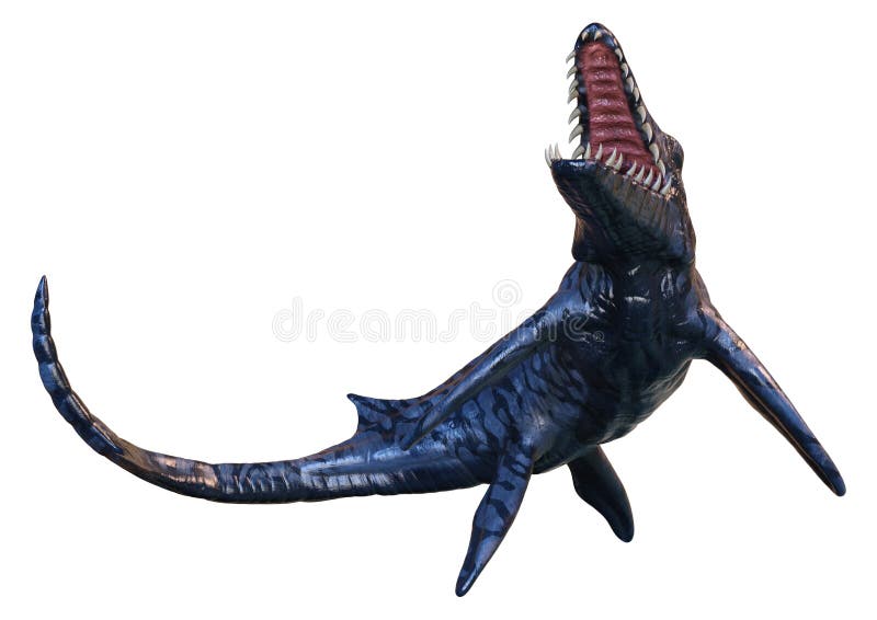 3D Rendering Mosasaurus on White Stock Illustration - Illustration of ...